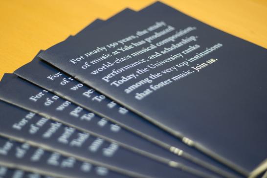 New work: Music Department Viewbook | Y Design
