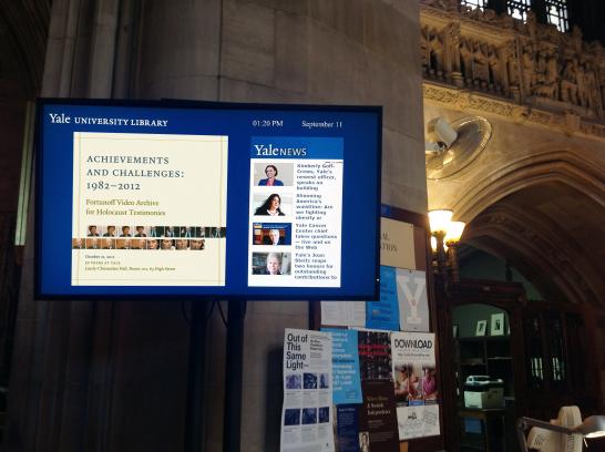 New work: LCD posters for University Library | Y Design